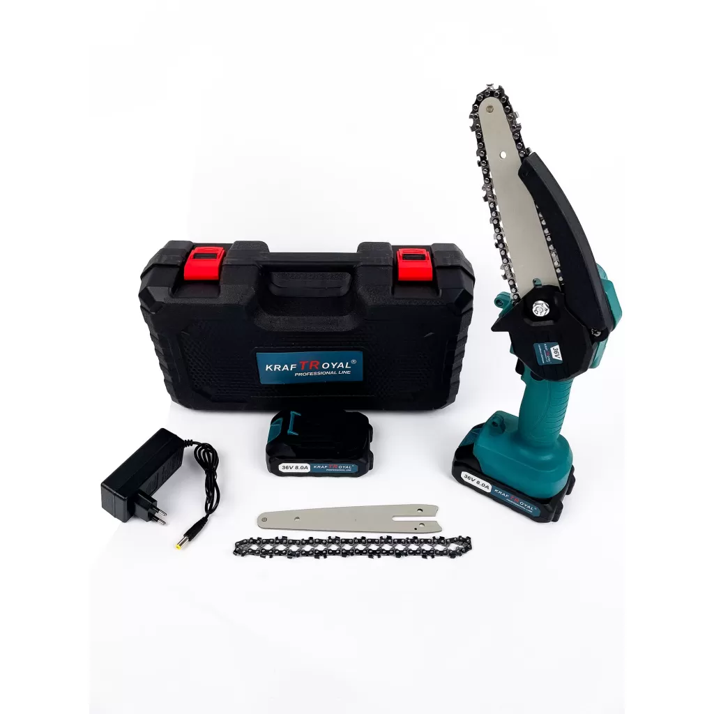 Mini drujba Werstil cu 2 acumulatori, 36V, 2 lanturi,