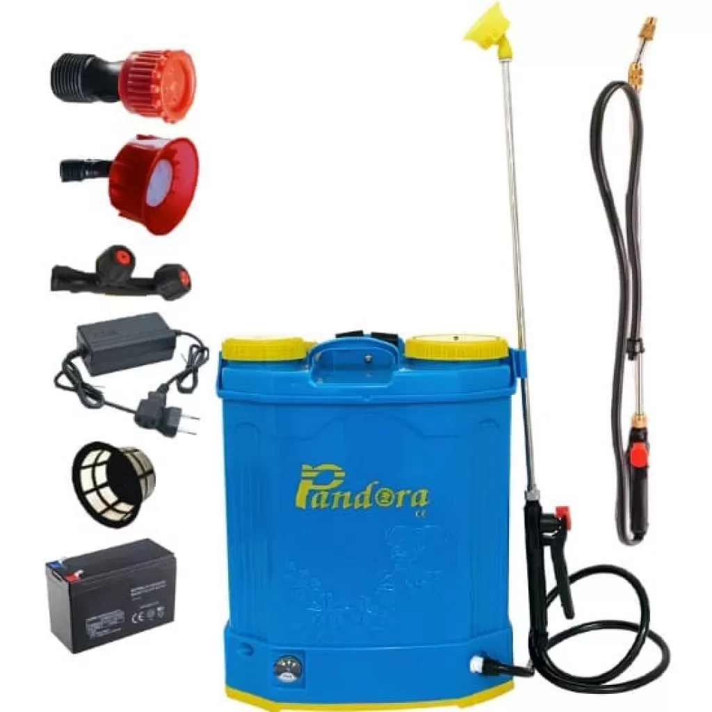 Set Pompa de stropit cu acumulator Pandora 20L + Set Lance telescopica ...