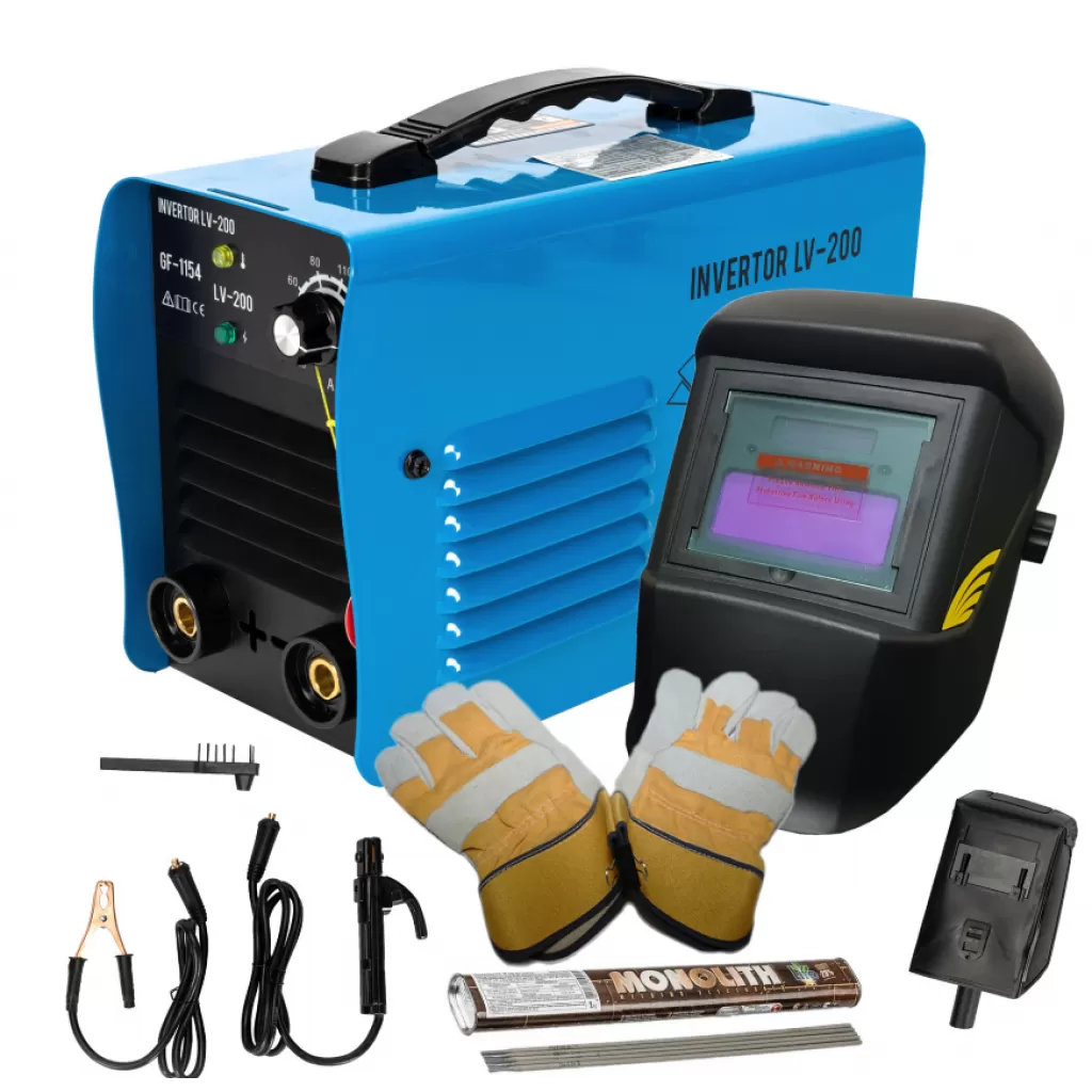 Pachet promotional Aparat de sudura invertor Micul Fermier LV-200 ...