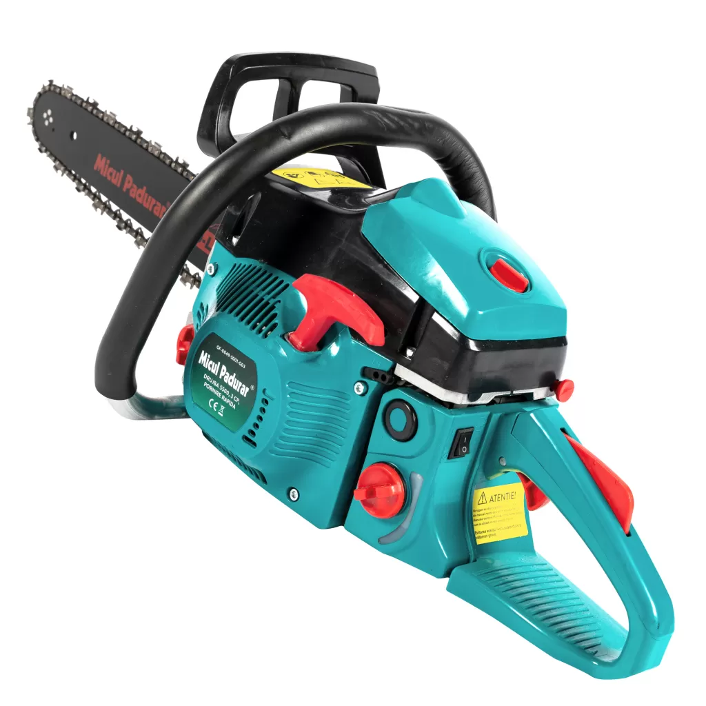 Drujba Pe Benzina Micul Padurar 5500 55CC 3CP 1 lama si 1 lant, pornire ...