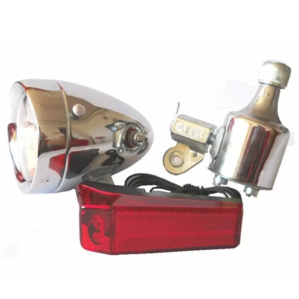 Set bicicleta far dinam + stop 12v/6w clasic