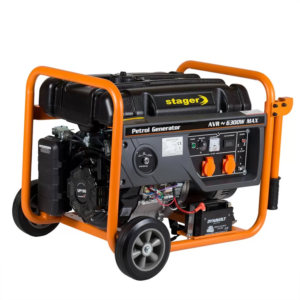 Generator open frame benzina Stager GG 7300EW monofazat, pornire ...